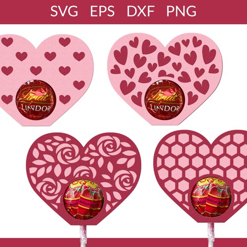 Valentine's Day Lollipop Holder Svg Valentines Chocolate - Etsy