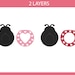 Ladybug Candy Holder, Valentine;s Day Candy Dome Svg, Valentines Day ...