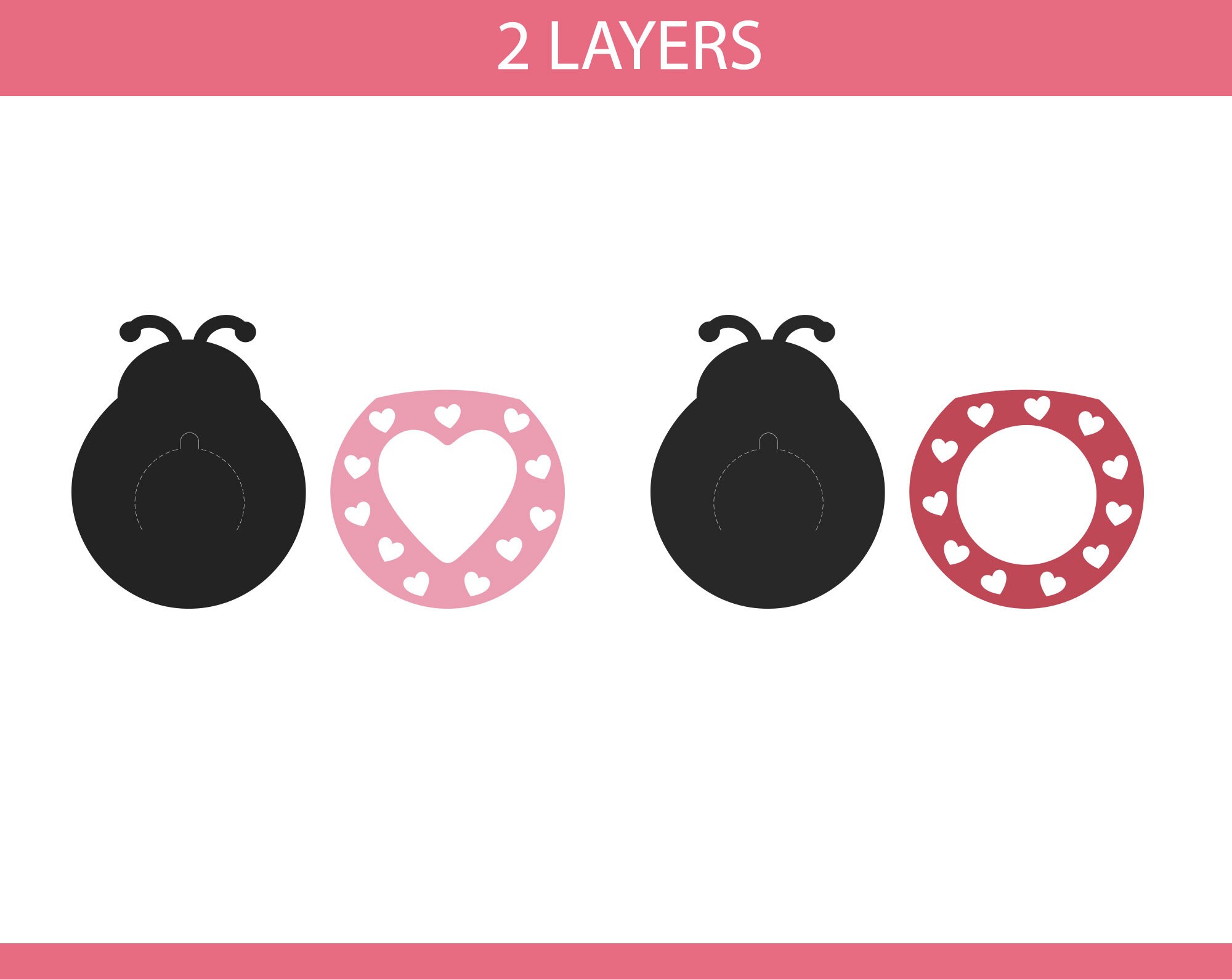 Ladybug Candy Holder, Valentine;s Day Candy Dome Svg, Valentines Day ...