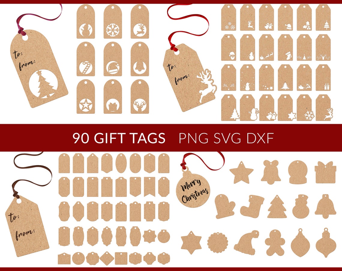 Christmas Tag Svg Christmas Gift Tags Svg Christmas Tag - Etsy
