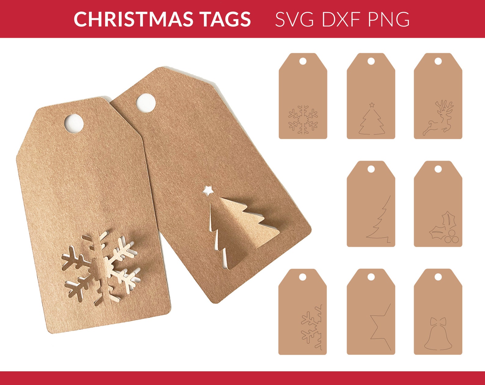 Christmas Gift Tags Svg Gift Tag Svg Gift Tag Bundle Svg 3D - Etsy