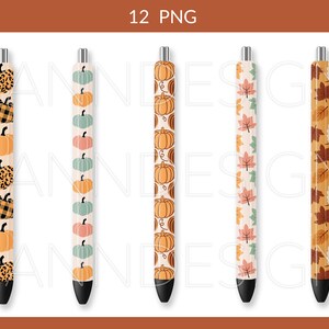 Autumn Pen Wraps, Fall Pen Wraps, Pen Wrap Bundle, Waterslide Pen Wrap ...