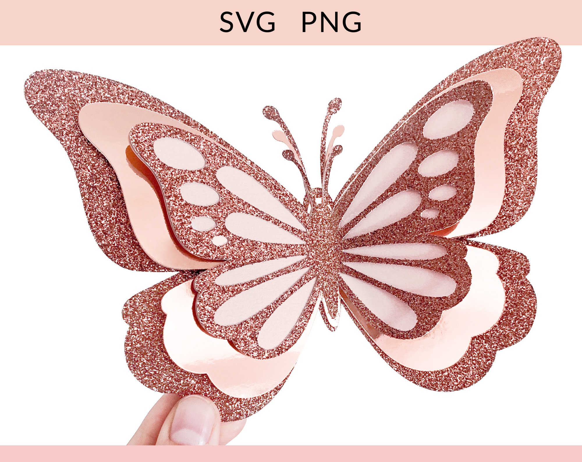 Butterfly 3D Butterfly Svg Butterflies Svg Butterfly - Etsy UK