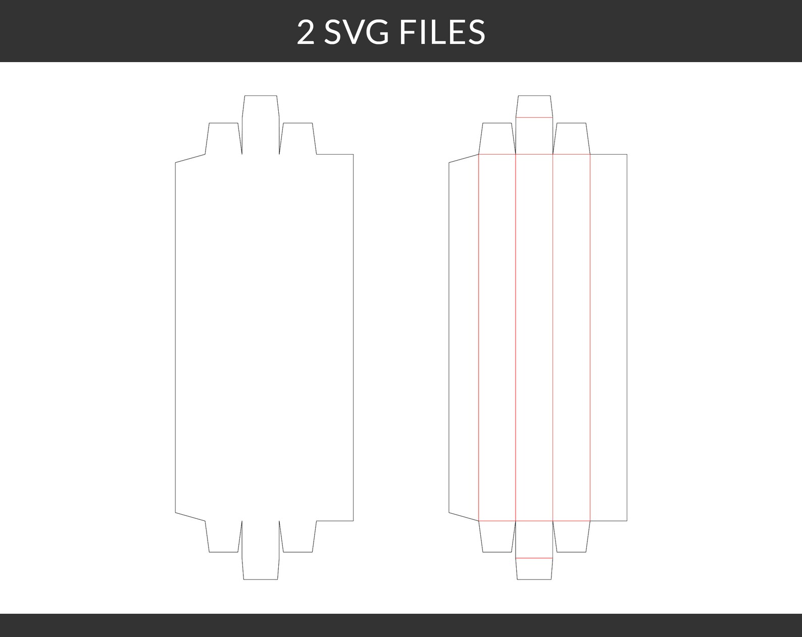 Pen Box Template SVG PNG Minimalist Pen Box Cut File SVG Pen | Etsy