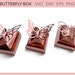 Butterfly Gift Box Svg, Gift Boxes Svg, Butterfly Box Template ...