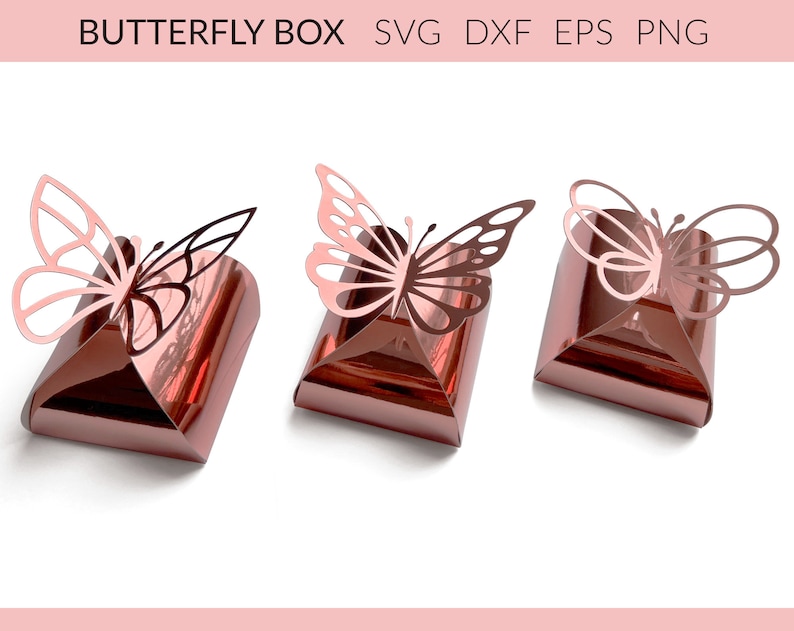 Butterfly Gift Box Svg, Gift Boxes Svg, Butterfly Box Template ...