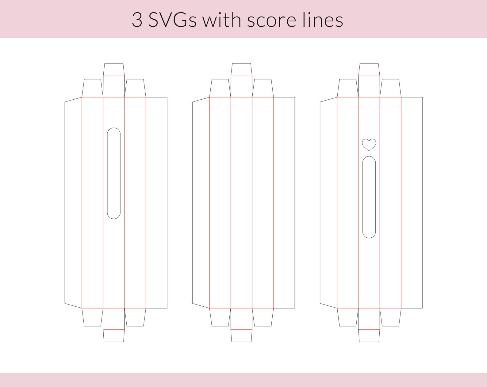 Pen Box Template SVG, Pen Box Cut File SVG, Windowed Pen Box Template ...