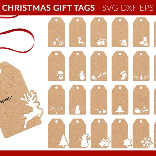 Christmas Gift Tags Svg Christmas Gift Label Svg Holiday - Etsy