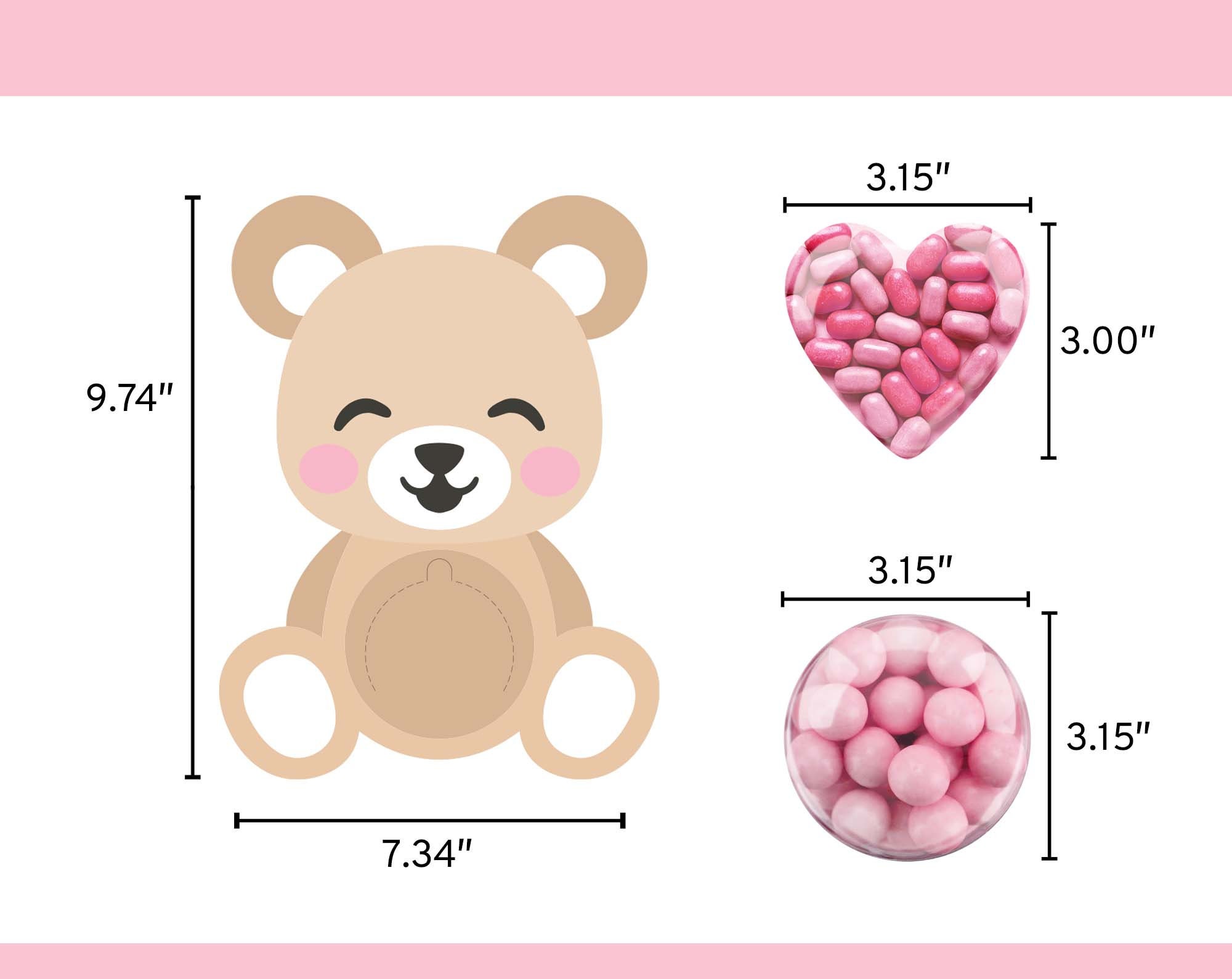 Bear Candy Holder, Candy Holder Svg, Valentines Day Candy Holders Svg ...