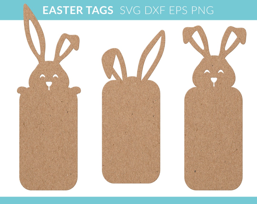 Bunny Easter Tag Svg, Basket Name Tag Svg, Easter Gift Tag Svg, Egg ...