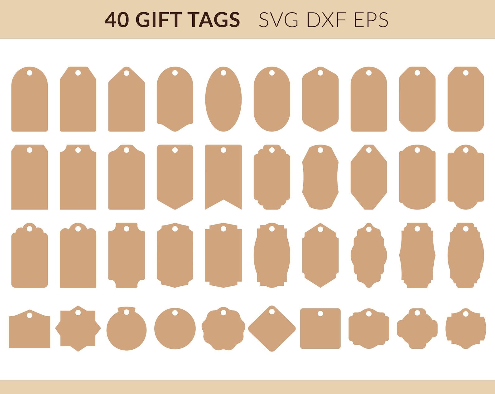 Gift Tags Svg, Gift Label Svg, Gift Tag Template, Gift Tag Bundle Svg ...