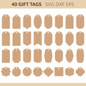 Gift Tags Svg, Gift Label Svg, Gift Tag Template, Gift Tag Bundle Svg ...