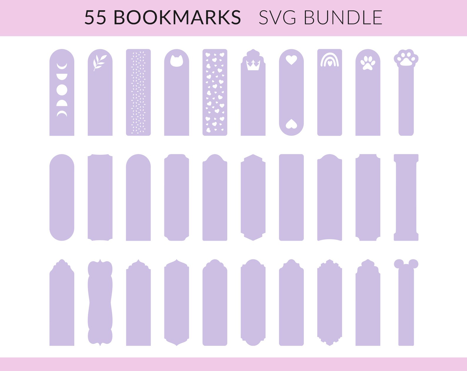 Bookmarks Svg, Bookmark Template Svg, Bookmark Label Tags, Bookmark Cut ...