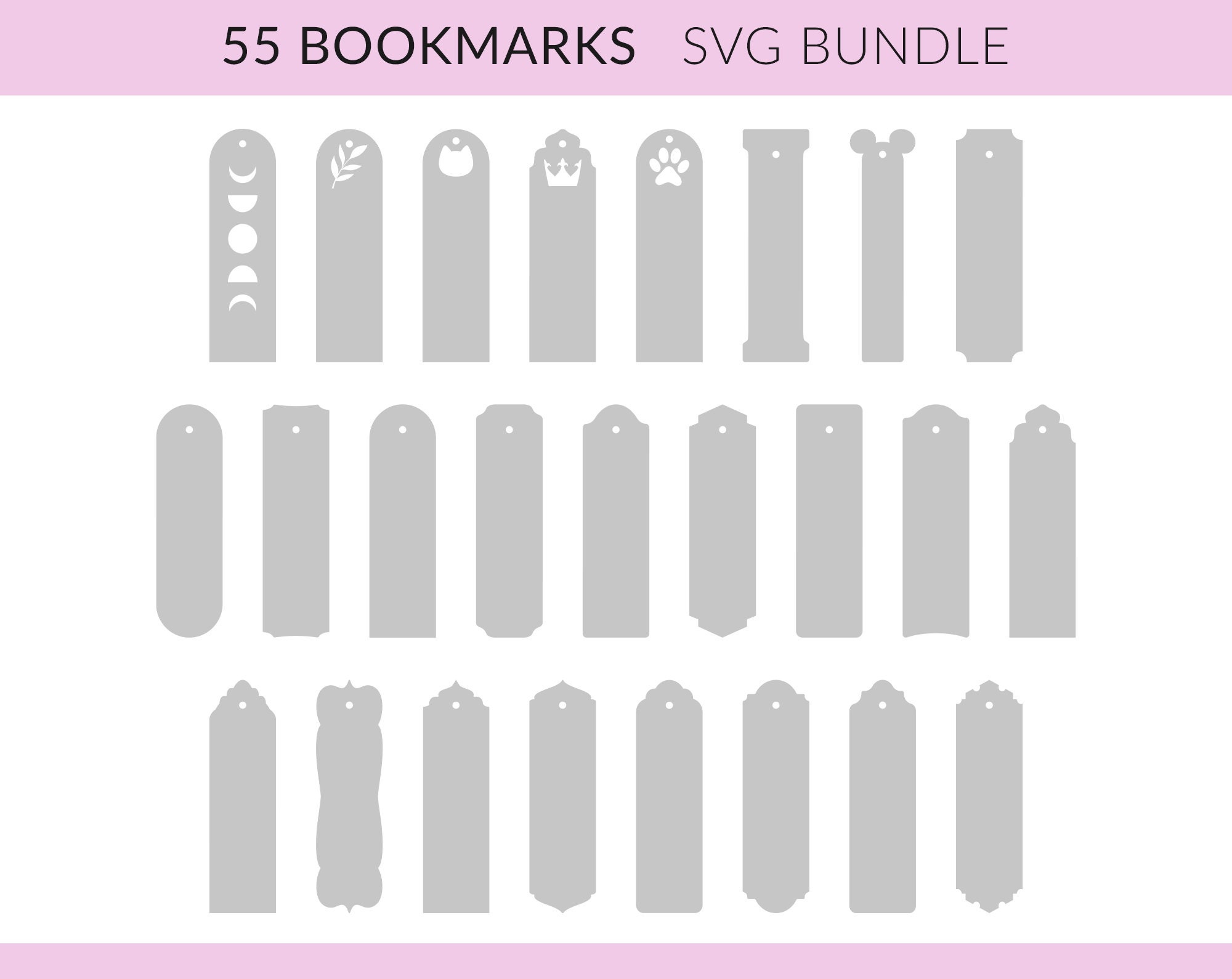 Bookmarks Svg Bookmark Template Svg Bookmark Label Tags | Etsy