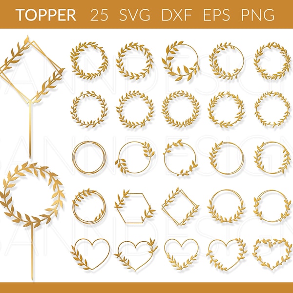 Cake Topper Svg - Etsy