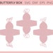 Butterfly Gift Box Svg, Gift Boxes Svg, Butterfly Box Template ...