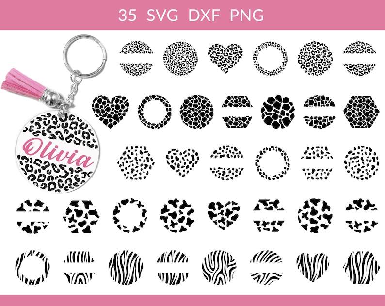 Keychain Svg, Keychain Bundle Svg Dxf, Acrylic Keychain Svg, Key Chain ...