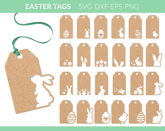 Easter Tag Svg Basket Tag Svg Easter Gift Tag Svg Easter - Etsy