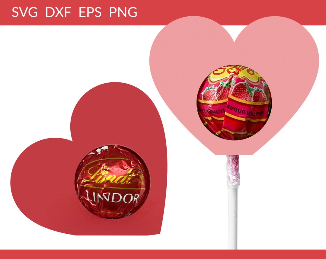 Heart Lollipop Holder Svg, Hearts Chocolate Holder Svg, Heart Candy ...