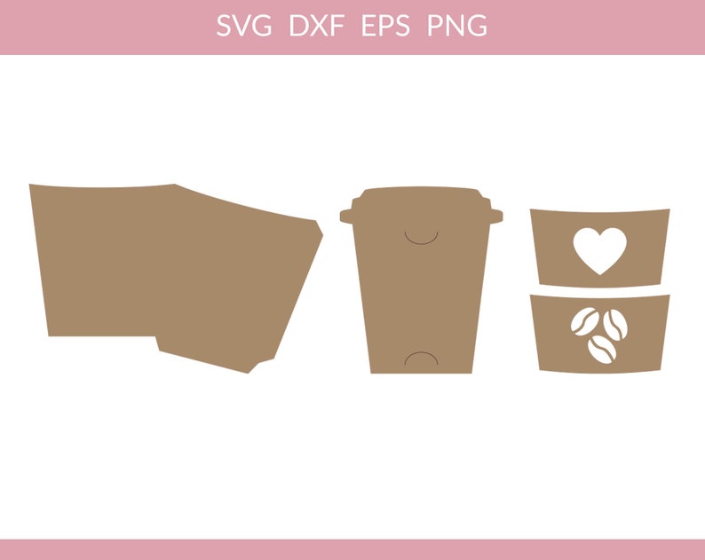 Cup Gift Card Holder Svg, Gift Card Svg, Gift Card Holder Template Dxf ...