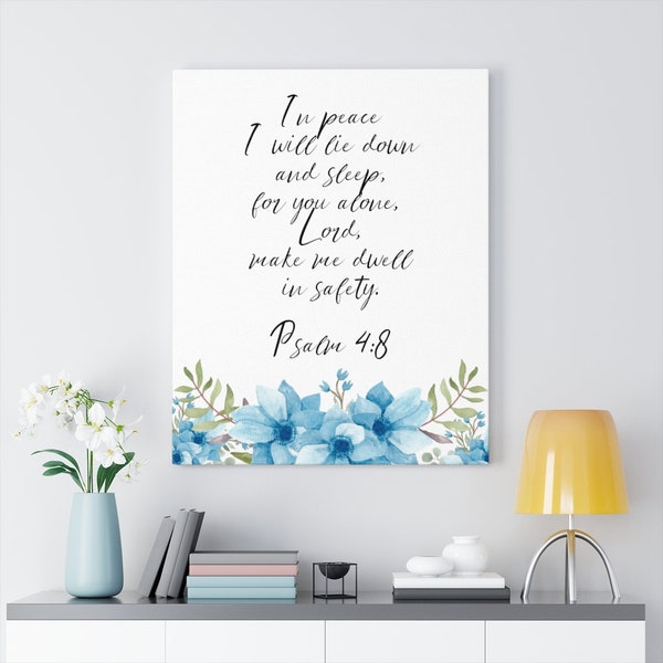 Psalm 4 8 - Etsy