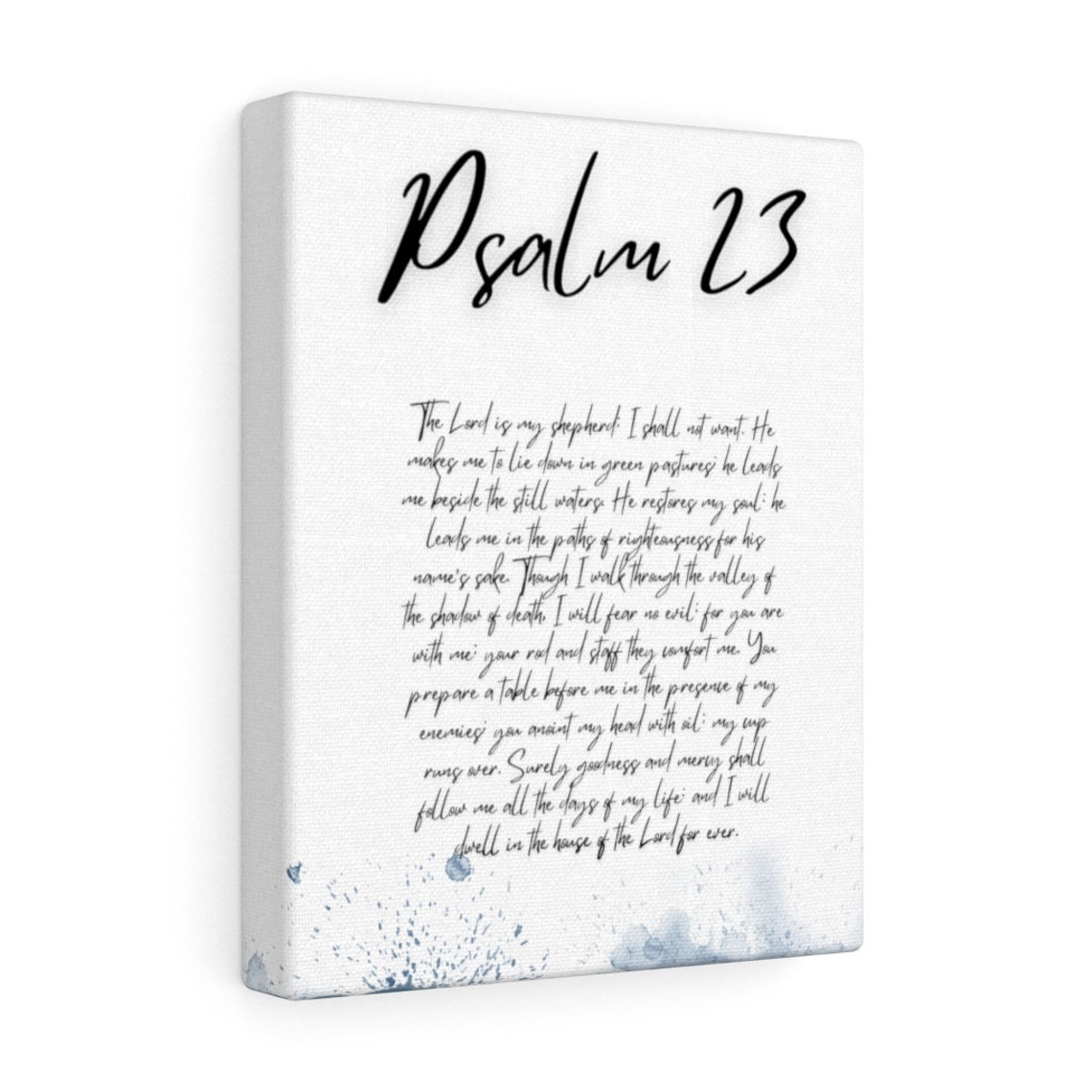 Psalm 23 Christian Wall Decor Bible Verse Canvas - Etsy