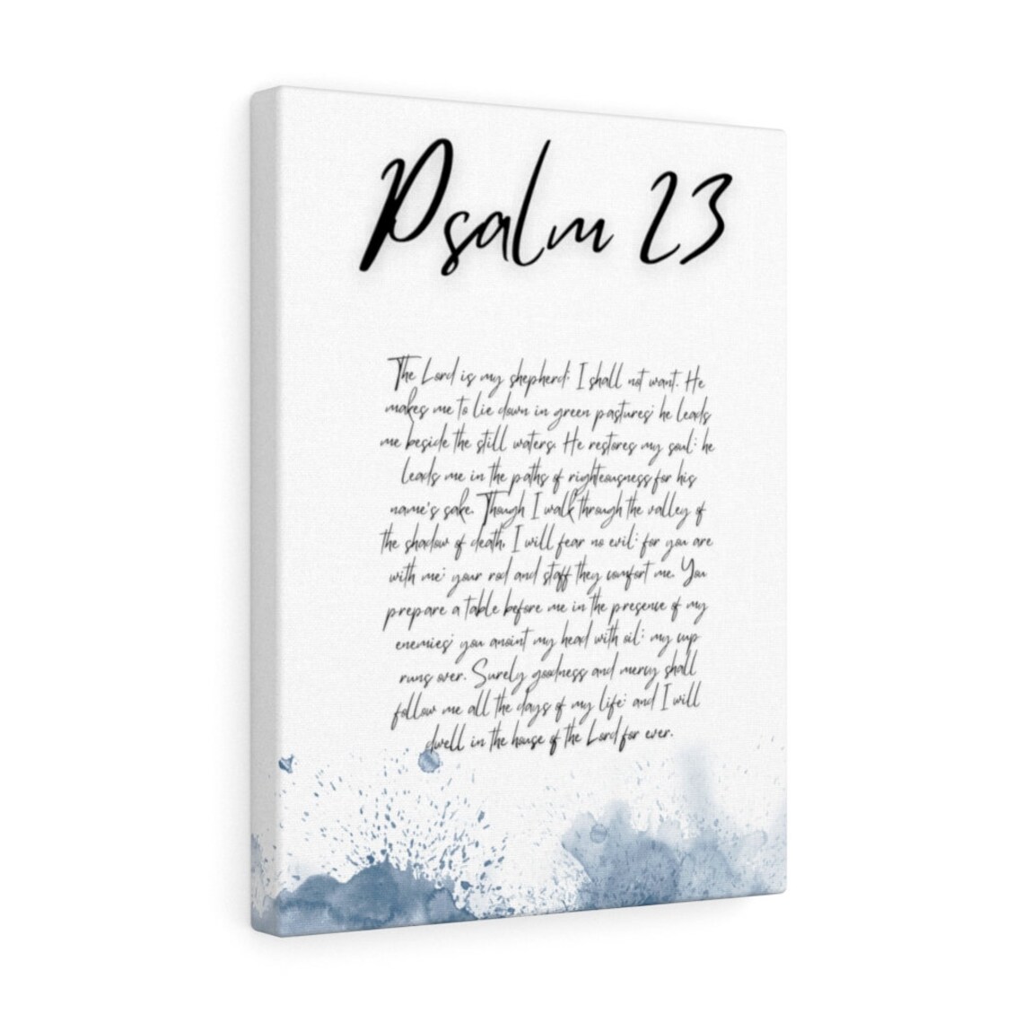 Psalm 23 Christian Wall Decor Bible Verse Canvas - Etsy