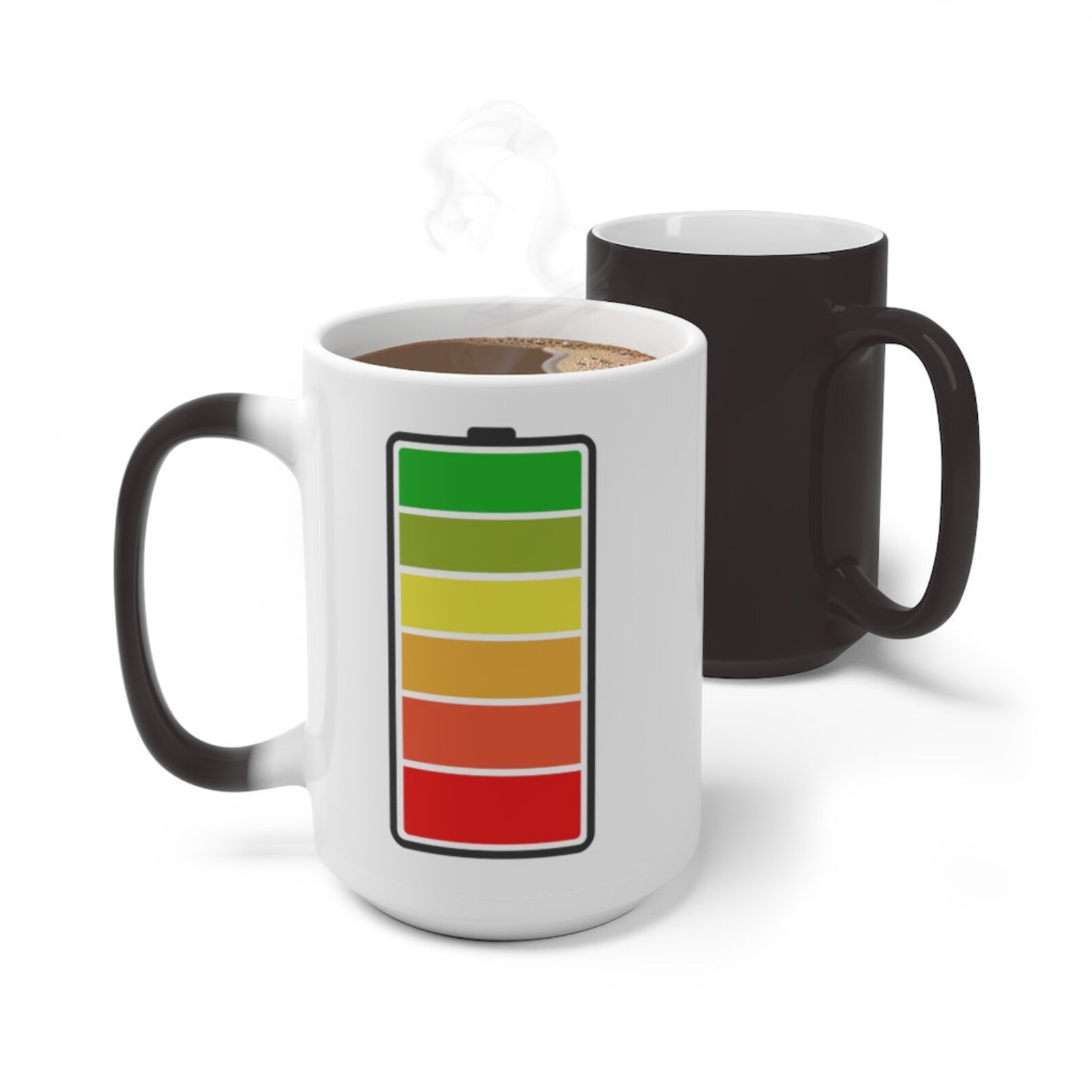 Battery Charge Status Color Changing Coffee Mug - Etsy