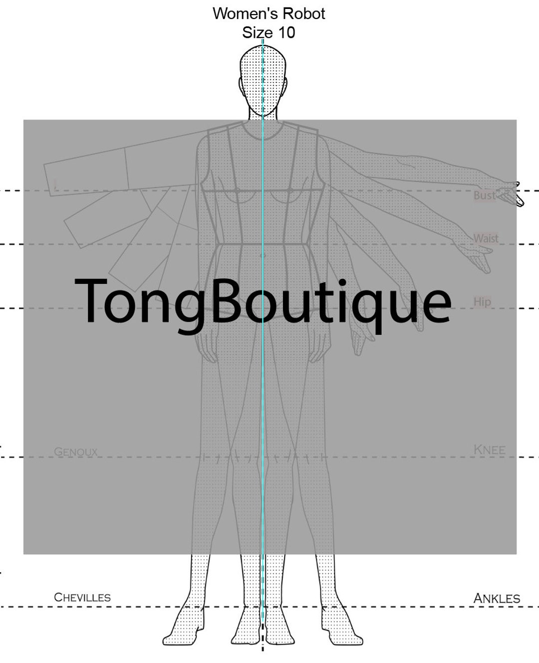 Female Flat Templates+9,10,11 Head Grid - Etsy