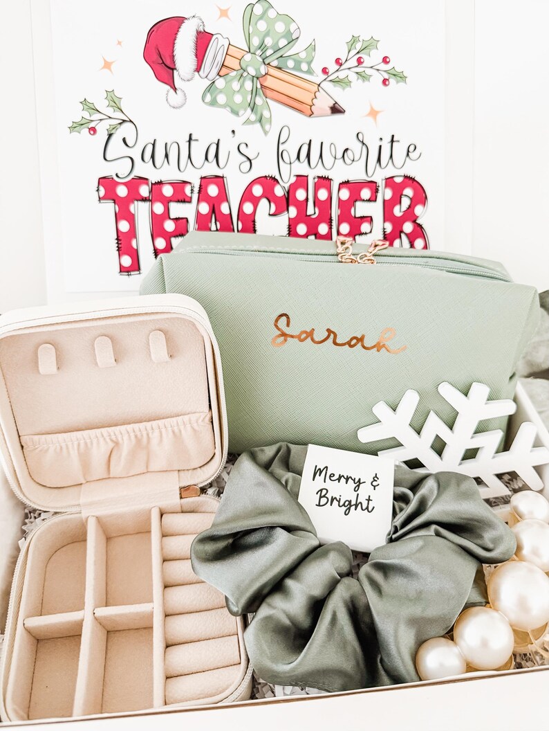 Elegant Christmas Gift Box, Personalized Christmas Gift Box for Her ...