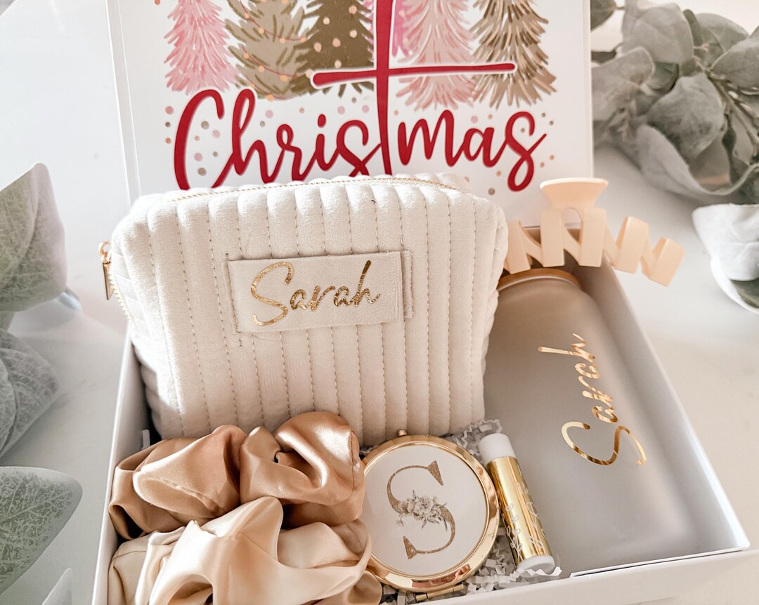 Elegant Christmas Gift Box, Personalized Christmas Gift Box for Her ...