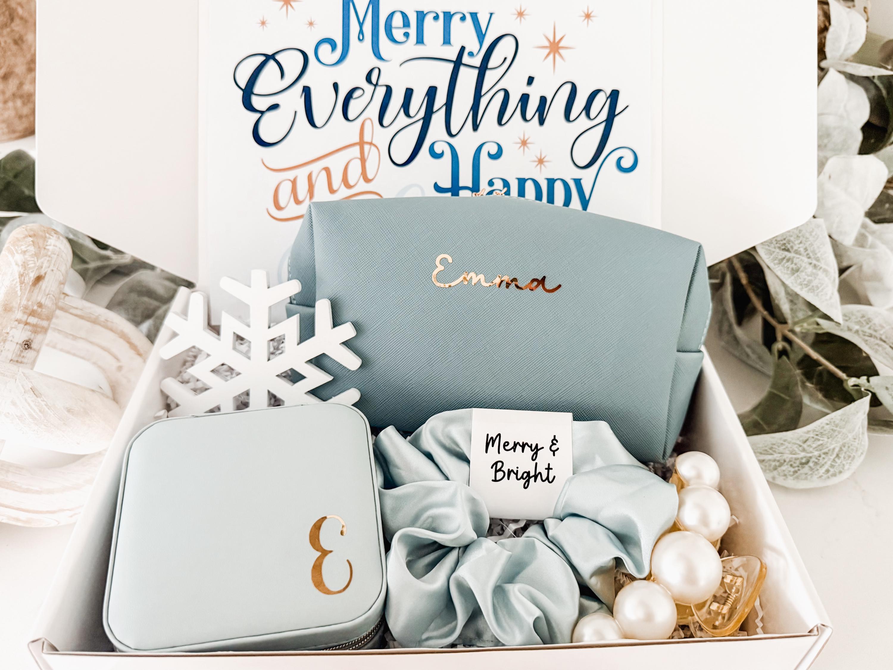 Elegant Christmas Gift Box, Personalized Christmas Gift Box for Her ...