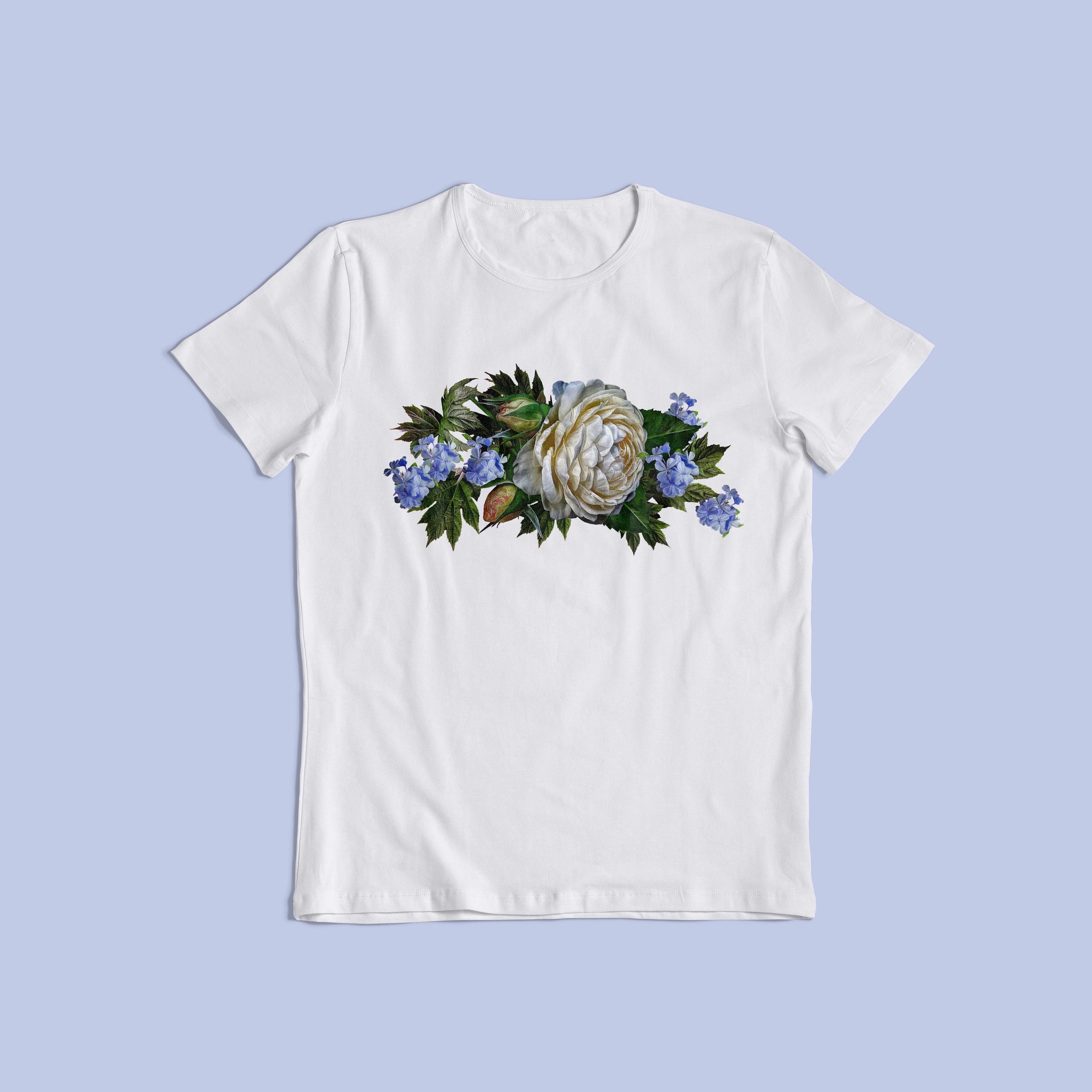 Botanical Graphic Shirt Painted Floral Shirt Women's Spring Flower ...