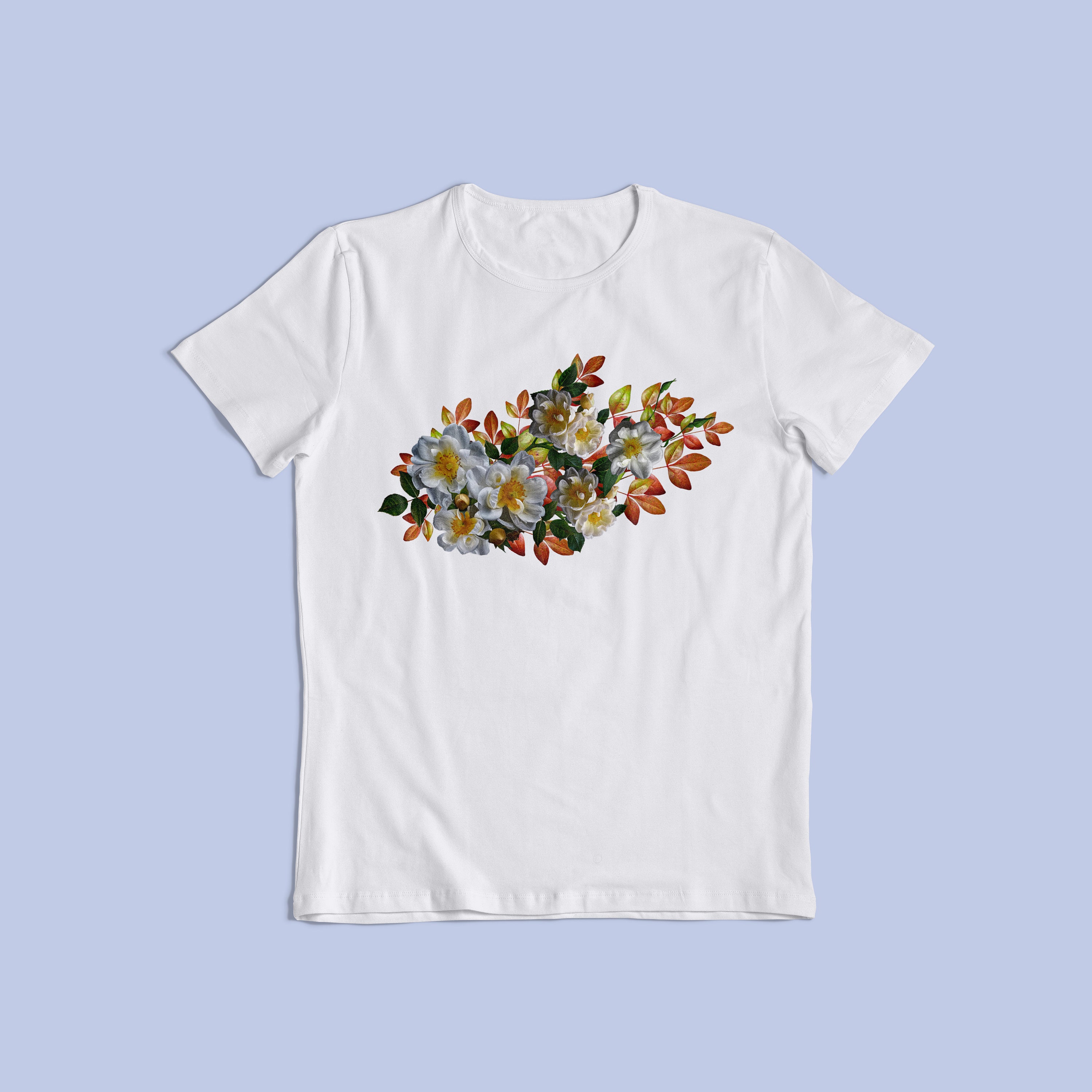 Botanical Graphic Shirt - Painted Floral Shirt - Women's Spring Flower ...