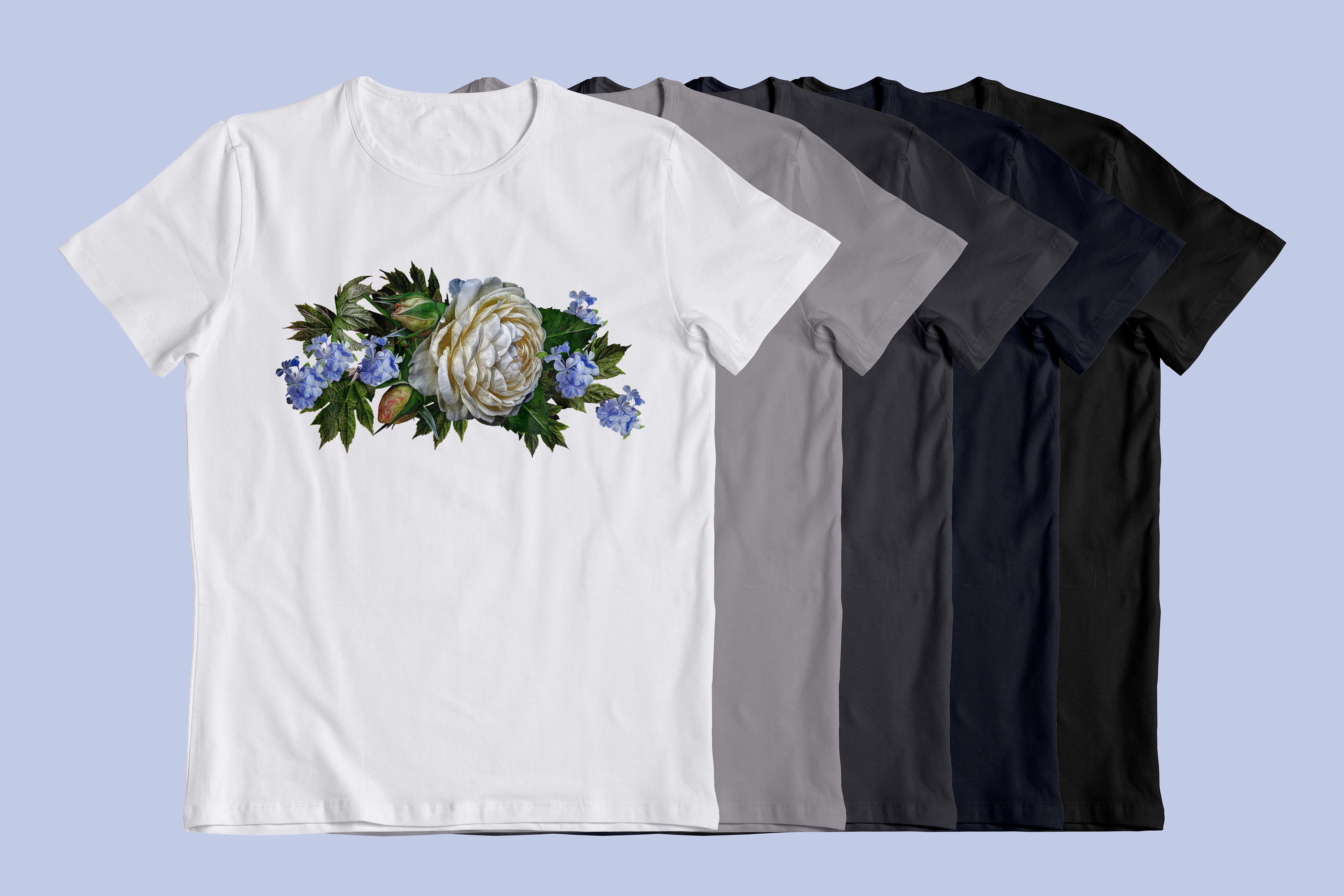 Botanical Graphic Shirt Painted Floral Shirt Women's Spring Flower ...