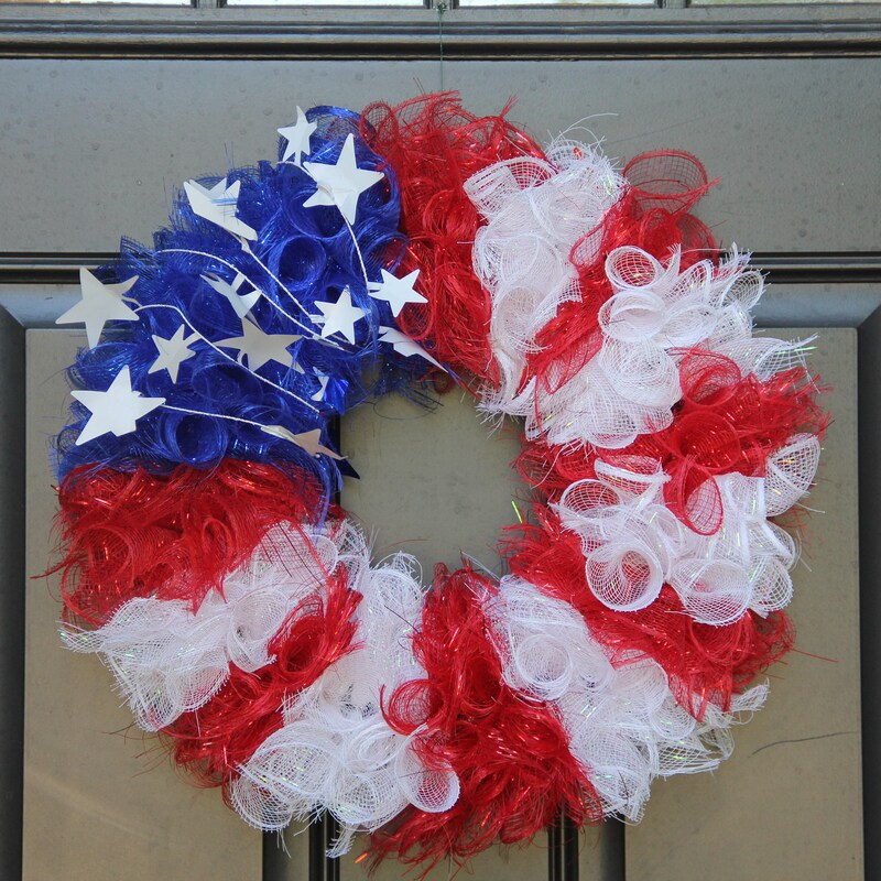 American Flag Wreath - Etsy