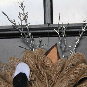 Reindeer Christmas Wreath - Etsy