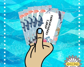 Shark Communication Cards | Cute Funny Sharks Chaotic Autism ADHD ...
