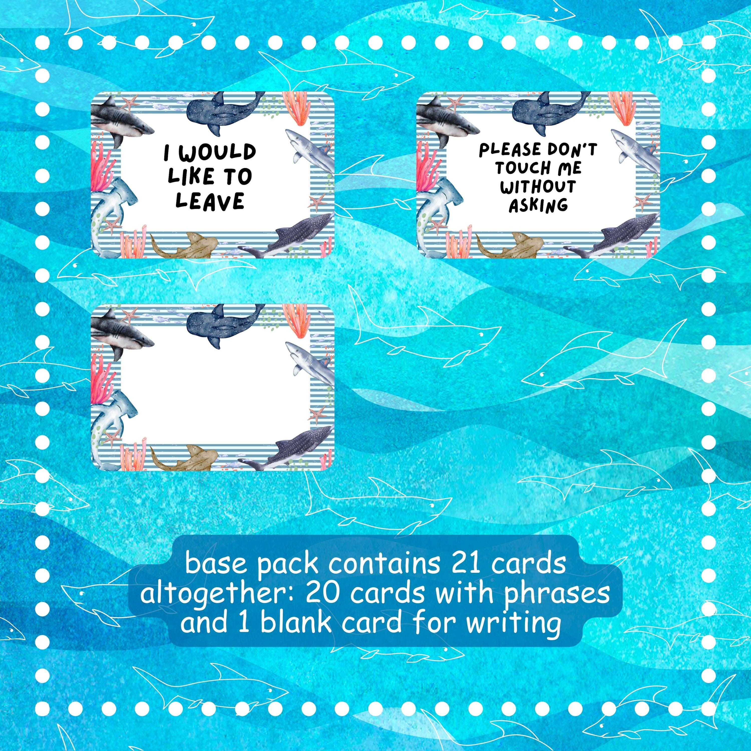 Shark Communication Cards - Etsy