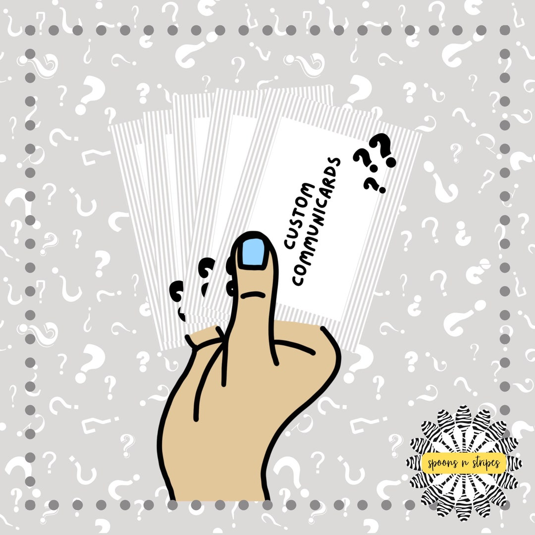 Custom Communication Cards - Etsy