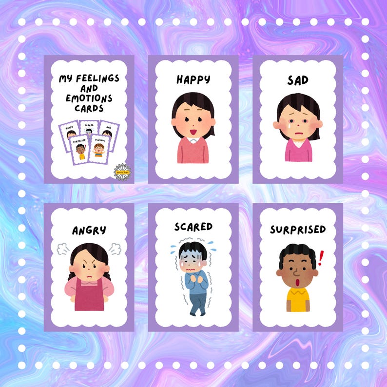Feelings and Emotions Communication Cards - Etsy