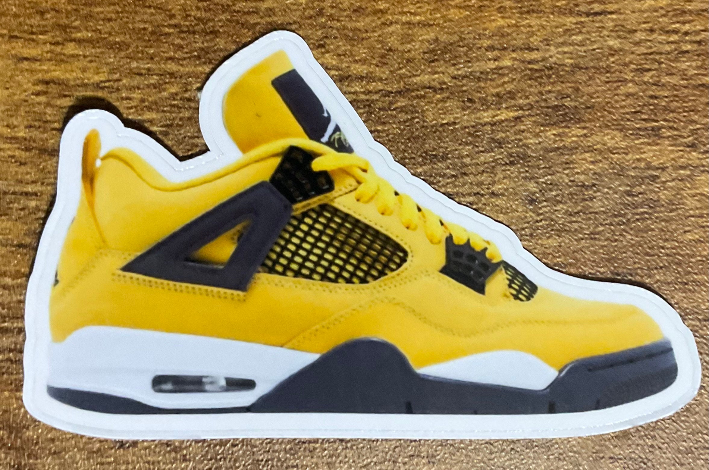 Air Jordan 4 Retro lightning Sneaker Sticker - Etsy