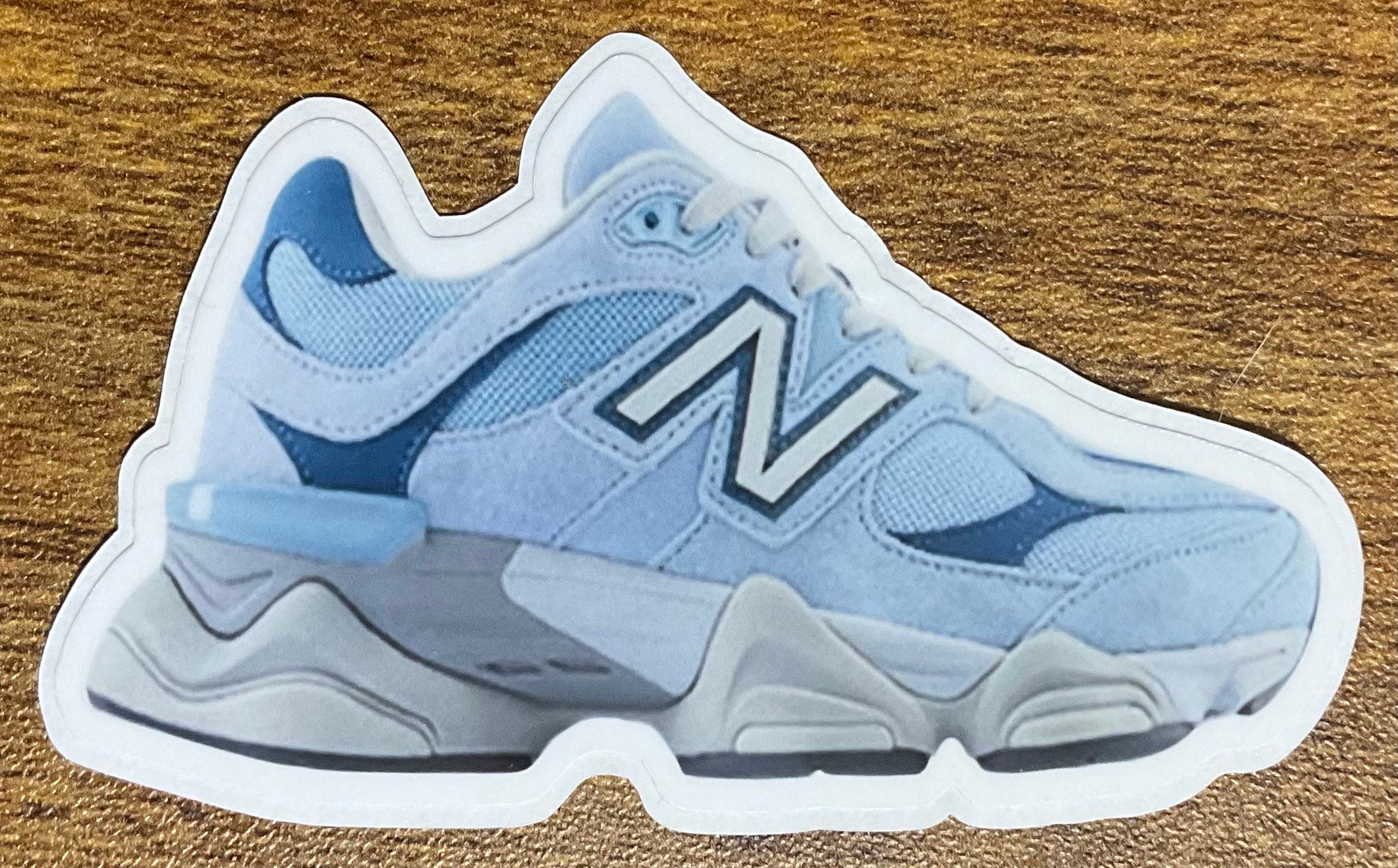 New Balance 9060 chrome Blue Sneaker Sticker - Etsy