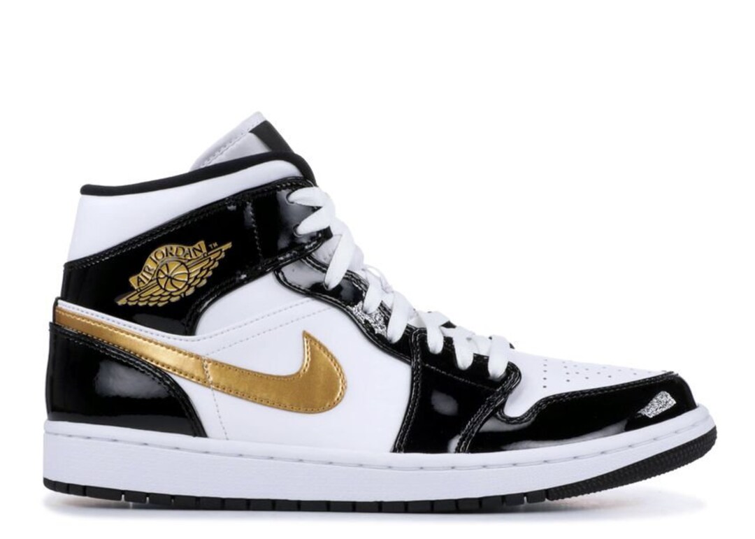 Air Jordan 1 Mid SE "black Gold" Sneaker Sticker - Etsy