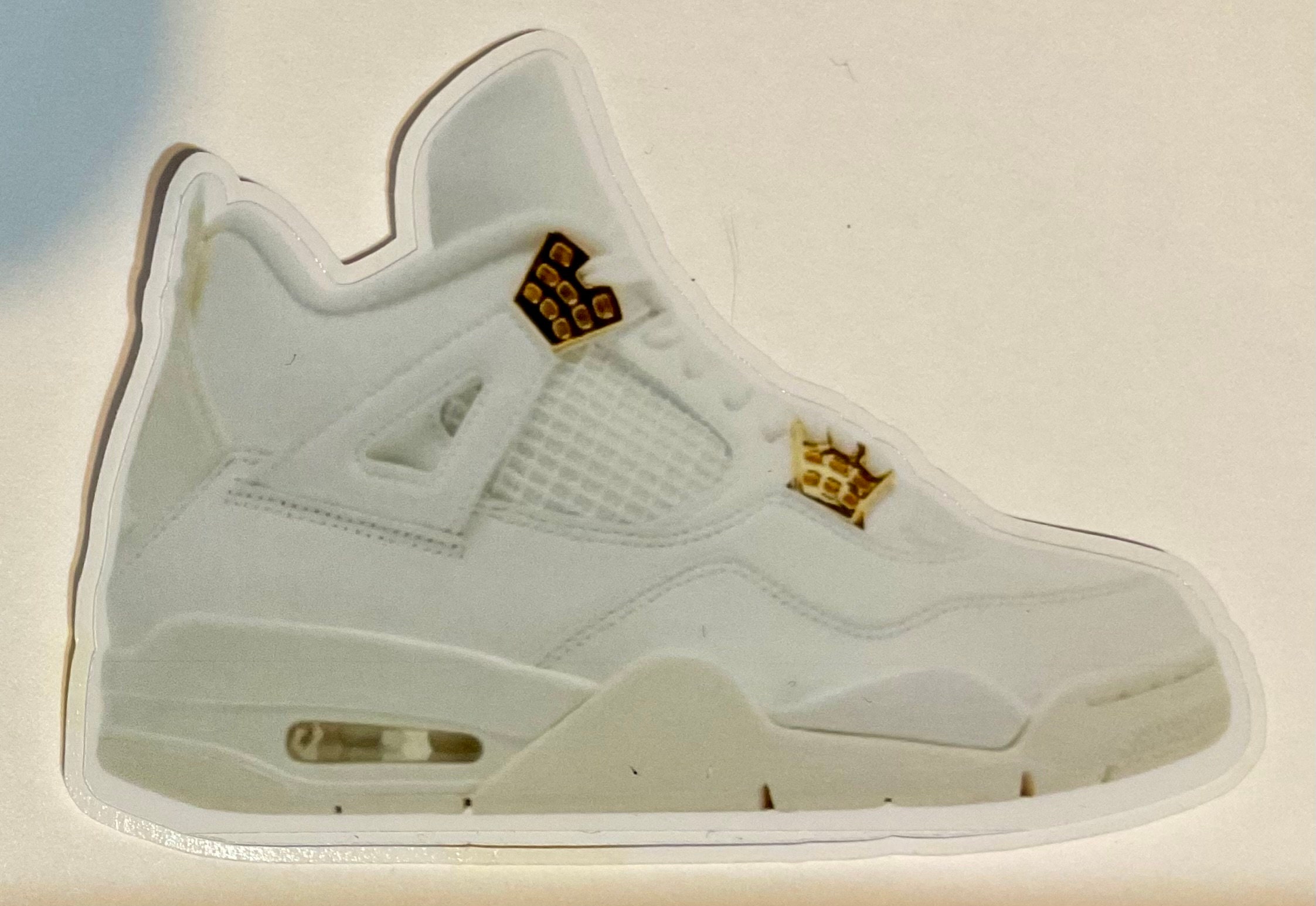 Air Jordan 4 Retro "metallic Gold" Sneaker Sticker - Etsy