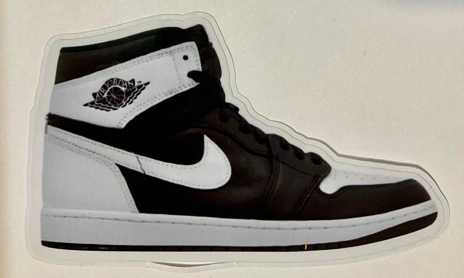 Air Jordan 1 Retro High OG black White Sneaker Sticker - Etsy