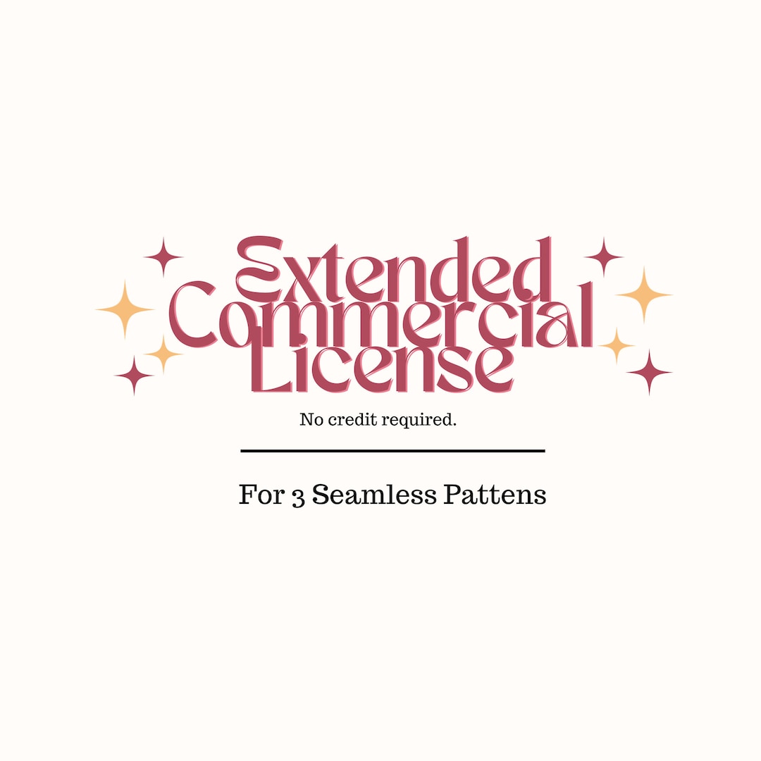 Extended Commercial License - Etsy