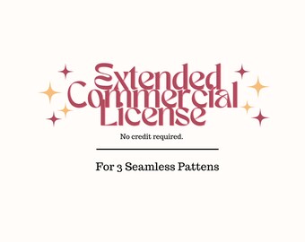 Extended Commercial License Seamless File Repeating Pattern Digital ...