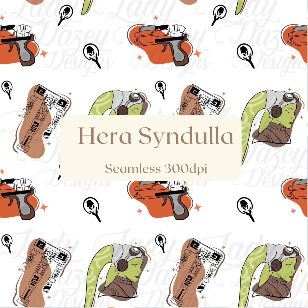 Hera Syndulla Ashoka Series Seamless Digital Pattern Paper Fabric - Etsy
