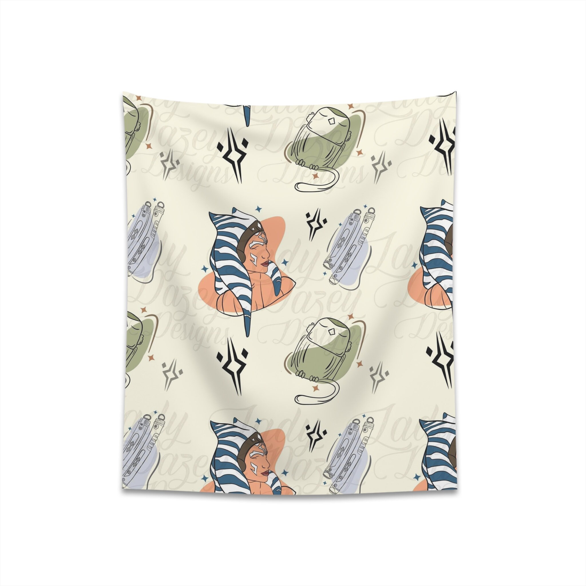 Ashoka Tano Seamless Digital Pattern Design for Paper Fabric - Etsy